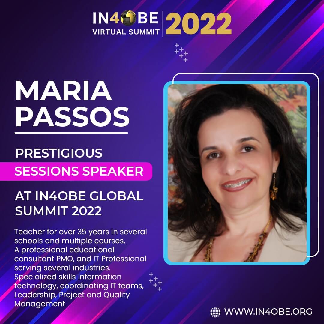 Maria Passos is Prestigious Sessions Speaker at IN4OBE Global Summit 2022 - IN4OBE ...